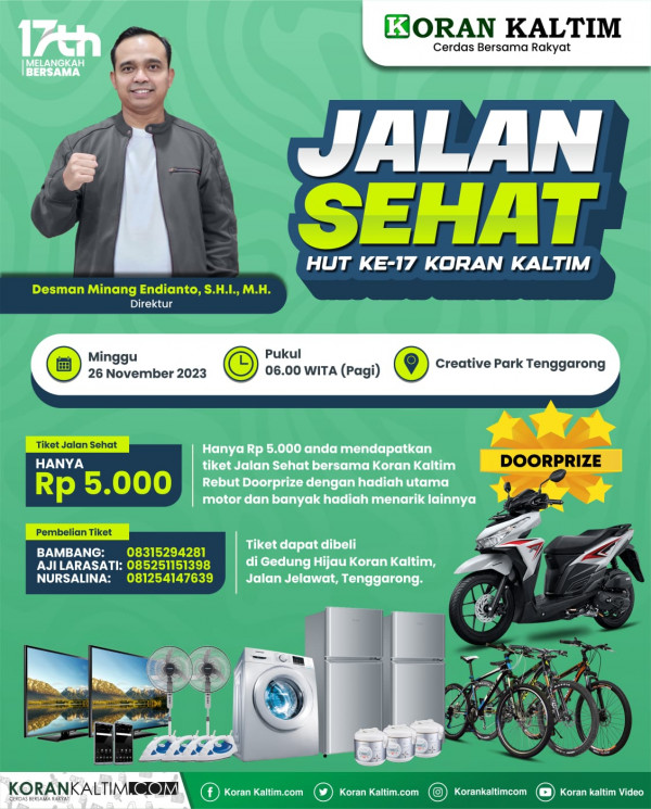 Jalan Sehat Koran Kaltim dengan Hadiah Utama Sepeda Motor, Kupon Bisa ...