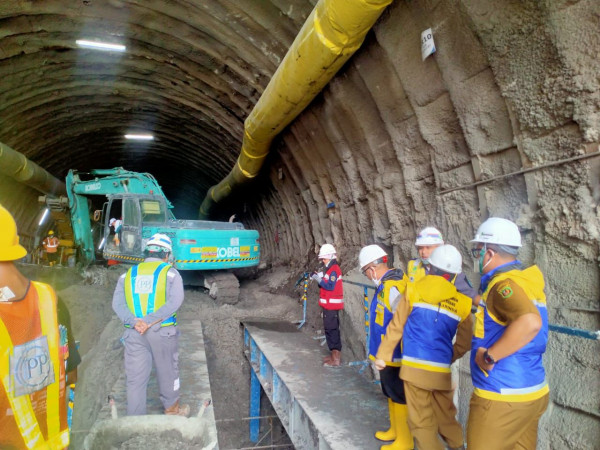 Progres Proyek Terowongan Selili Nyaris 40 Persen, Pengerjaan Dilakukan ...