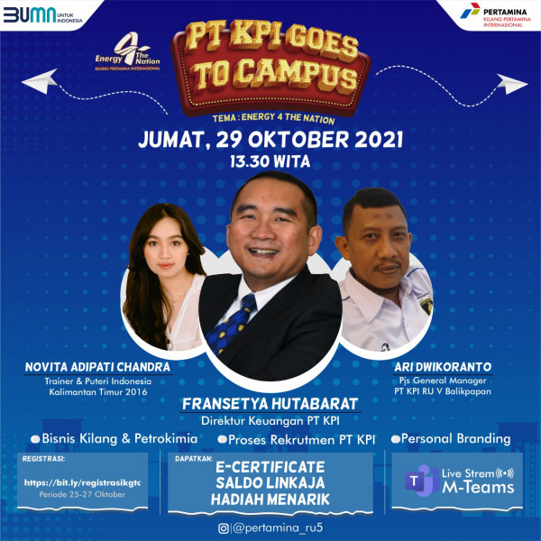 Pertamina Kenalkan Industri Pengolahan Lewat KPI Goes To Campus ...