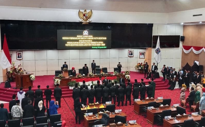 25 Anggota DPRD Bontang 2024-2029 Dilantik, Ada 13 Wajah Baru