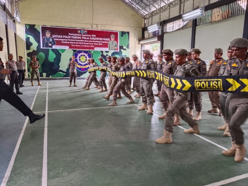 Jelang Pilkada 2024, Satpol PP Paser Dibekali Penggunaan Alat Dalmas ...